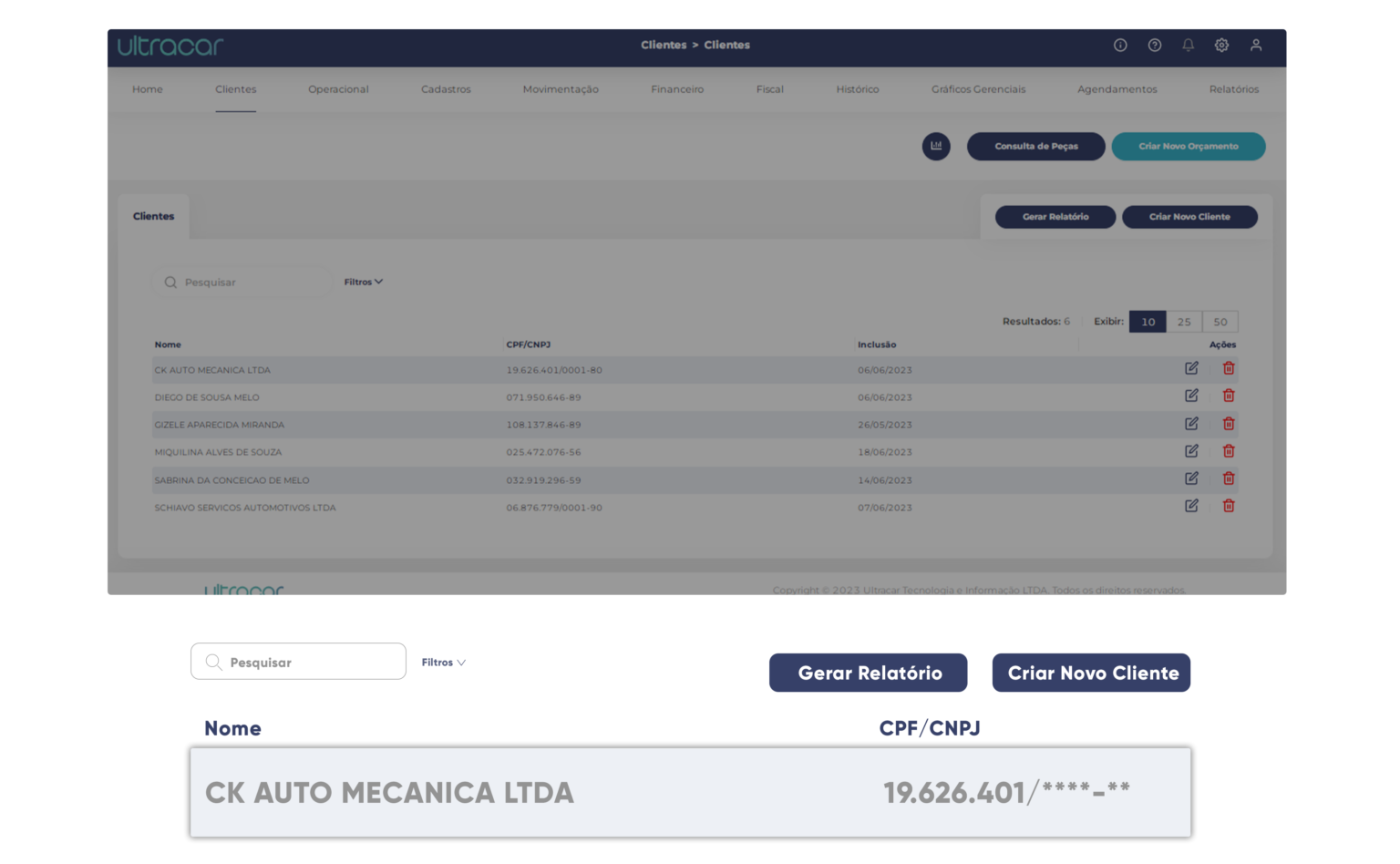 Sistema para oficinas automotivas: gestão completa | Ultracar